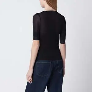 LEMAIRE Trompe-l'oeil Viscose And Silk Top - Blue