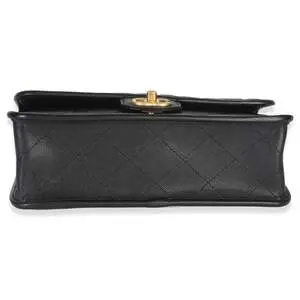 Chanel Quilted Caviar Top Handle Flap Bag