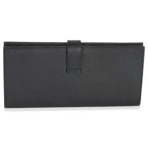 Hermès Epsom Bearn Wallet Phw - Black