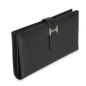 Hermès Epsom Bearn Wallet Phw - Black