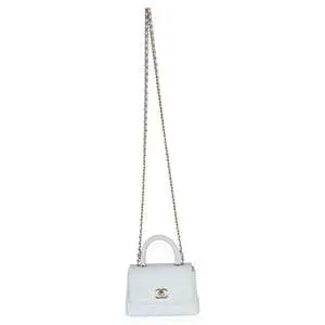Chanel Coco Handle Clutch With Chain - Blue