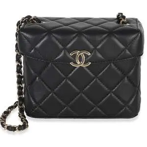 CHANEL Quilted Lambskin Secret Box Bag