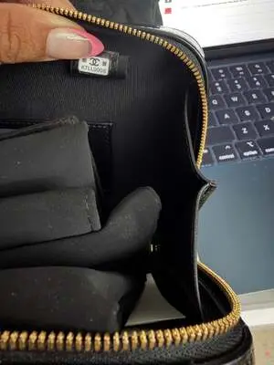 Chanel Quilted Top Handle Vanity With Chain