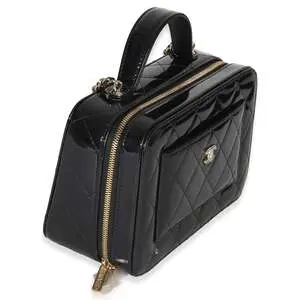 Chanel Quilted Top Handle Vanity With Chain