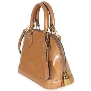 LOUIS VUITTON Monogram Vernis Alma Bb - Tan
