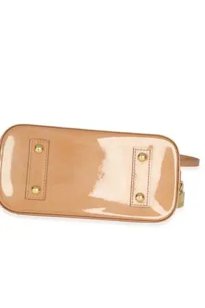 LOUIS VUITTON Monogram Vernis Alma Bb - Tan
