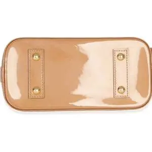 LOUIS VUITTON Monogram Vernis Alma Bb - Tan