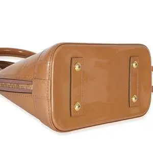 LOUIS VUITTON Monogram Vernis Alma Bb - Tan