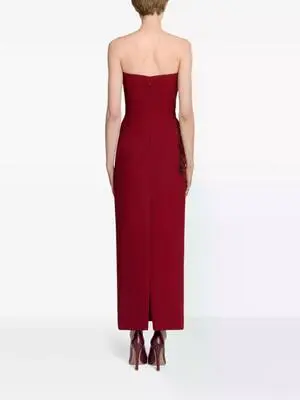 Elie Saab Strapless Embellished Maxi Dress