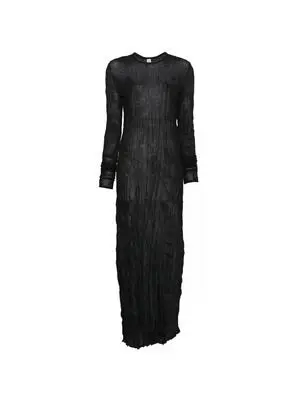 Crinkled Knit Maxi Dresses