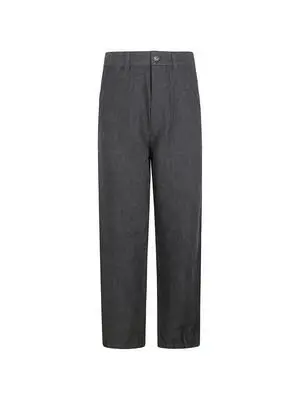 Brunello Cucinelli Slub Texture Patch-pocket Trousers - Grey