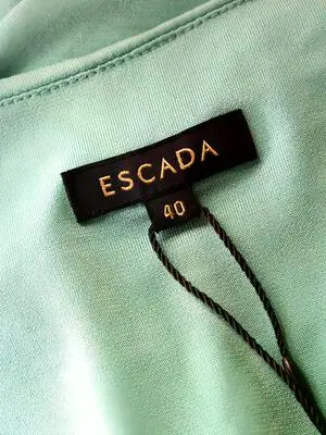Escada Draped Ruched Midi Dress