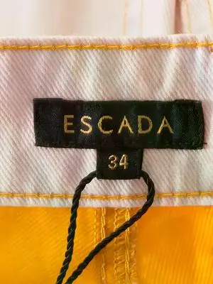 Escada Topstitched Pocketed Jeans