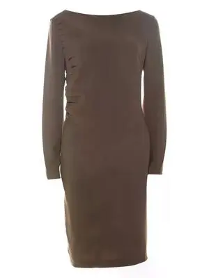 Escada Pleated Midi Dress