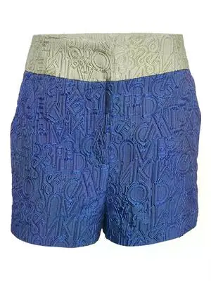 MARY KATRANTZOU Alphabet-jacquard Shorts