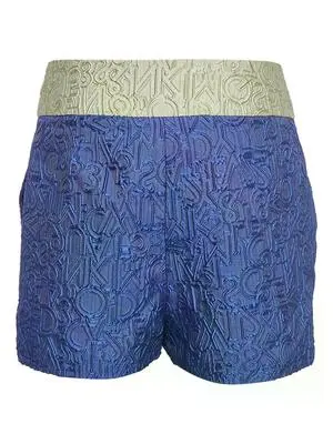 MARY KATRANTZOU Alphabet-jacquard Shorts