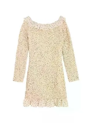 BY MALENE BIRGER Corinette Ruffled Polka-dot Dress - Neutrals