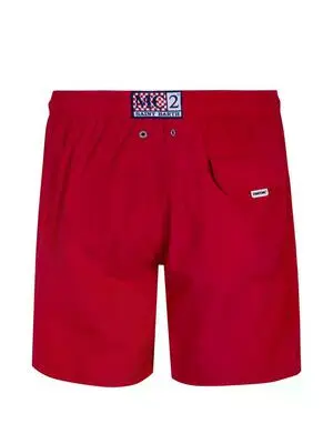 MC2 SAINT BARTH Logo-patch Swim Shorts - Red