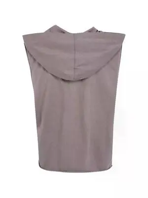 Rick Owens Sleeveless Drawstring Hoodie - Neutrals
