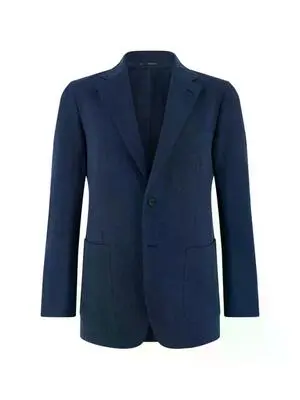 Boggi Milano Patch-pocket Single-breasted Blazer - Blue