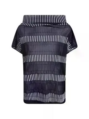 PIERANTONIOGASPARI Stripe-pattern Textured Top