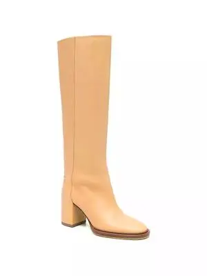Chloé Grained Leather Boots