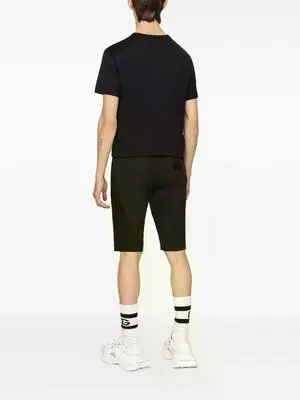 Dolce & Gabbana Cotton T-shirt With Branded Tag - Blue