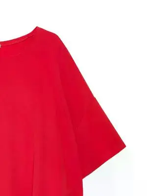 Malìparmi Flounce Crepe T-shirt - Red