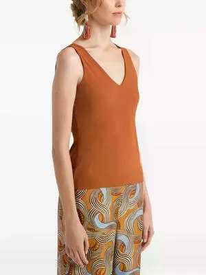 Malìparmi V-neck Top - Brown