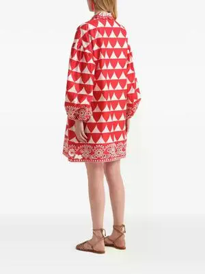 Malìparmi Printed Mini Dress With Embroidered Details