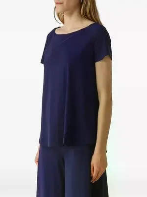 Malìparmi Boat-neck A-line T-shirt