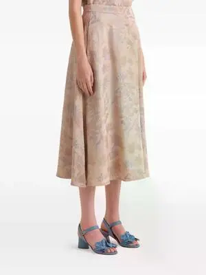 Malìparmi A-line Skirt With Tie Belt