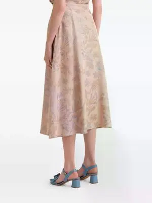Malìparmi A-line Skirt With Tie Belt