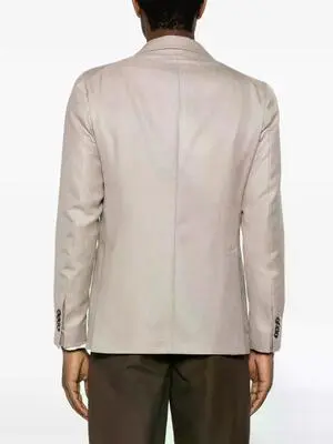 Tagliatore Single-breasted Patch-pocket Blazer - Neutrals