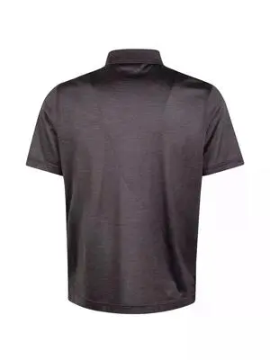 BARBA NAPOLI Silk Polo Shirt - Brown