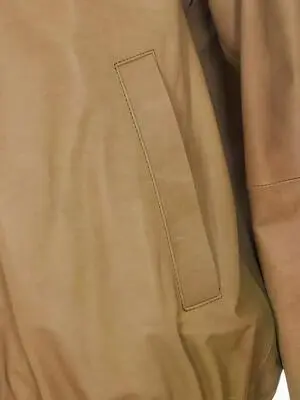 Auralee Hooded Leather Jacket