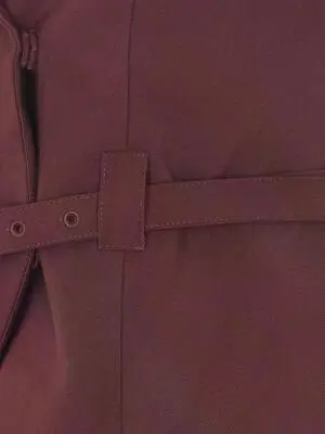Patrizia Pepe V-neck Belted Jacket - Red