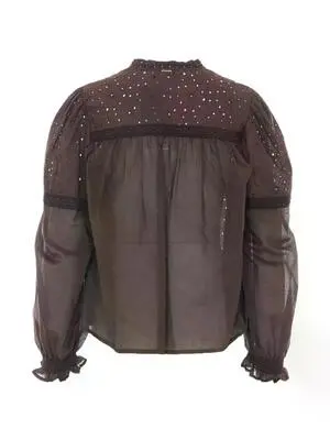 TWINSET Embroidered Cotton Blouse