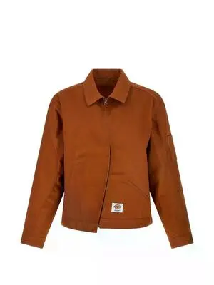 Undercover Logo-patch Zip-up Jacket - Brown