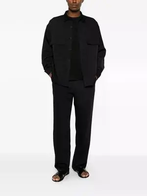 Imperial Flap-pocket Shirt Jacket - Black
