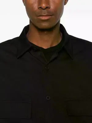 Imperial Flap-pocket Shirt Jacket - Black