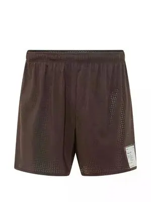 Satisfy Space-o Perforated Shorts - Brown