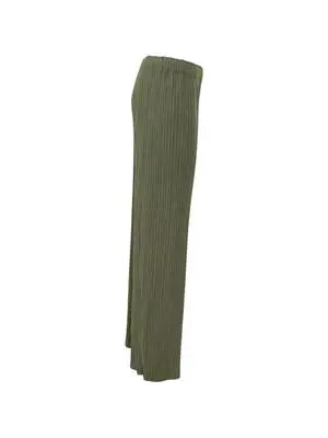 GONGDID DESIGN Plissé-effect Striped Trousers