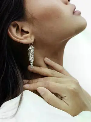 FREYA ROSE Crystal Drop Earrings - Silver