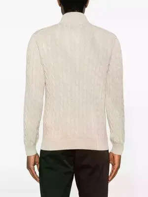 Gant Cable-knit Quarter-zip Sweater