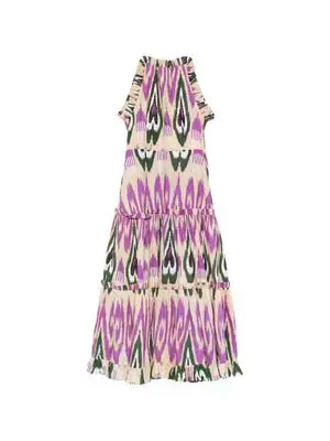 PHILIPPA 1970 Shiloh Ikat-print Maxi Dress