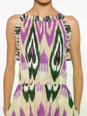 PHILIPPA 1970 Shiloh Ikat-print Maxi Dress