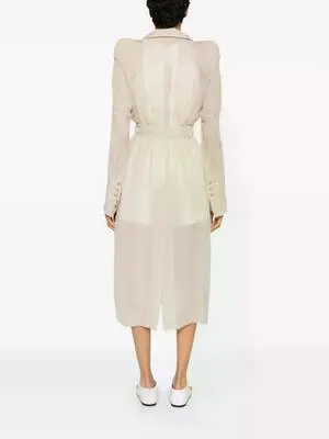 Rick Owens Maria Trench Coat - Neutrals