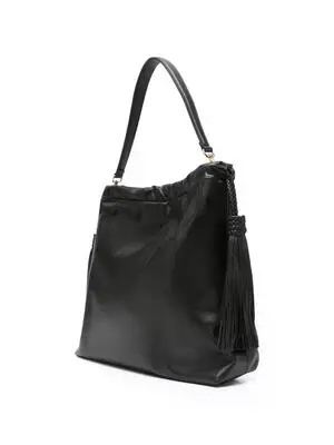 Etro Large Leather Kalispera Bag With Tassels