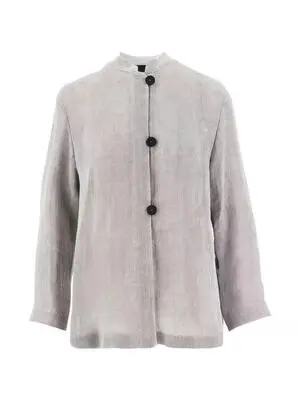 Emporio Armani Textured Band-collar Jacket